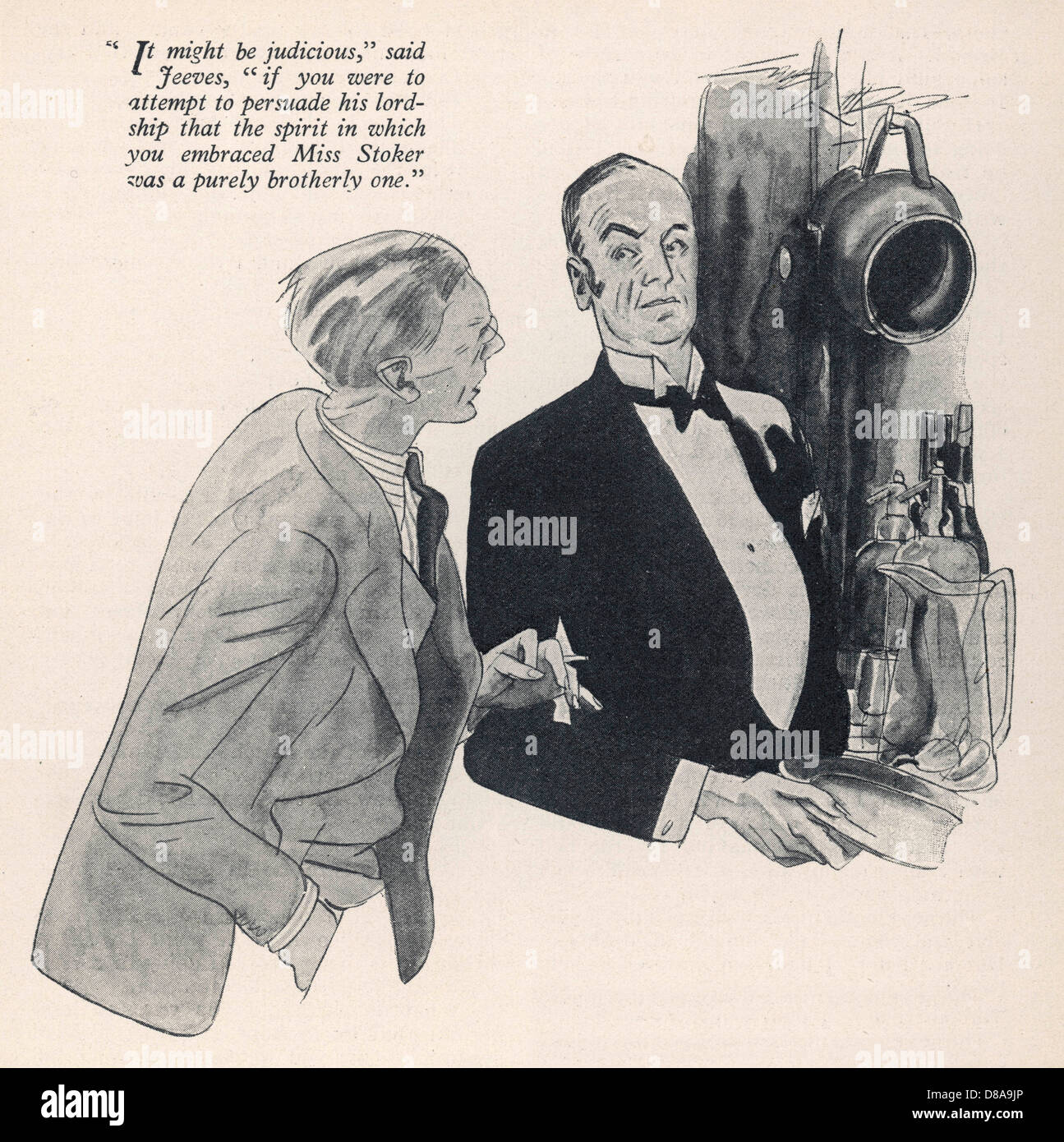 Jeeves butler hi-res stock photography and images - Alamy