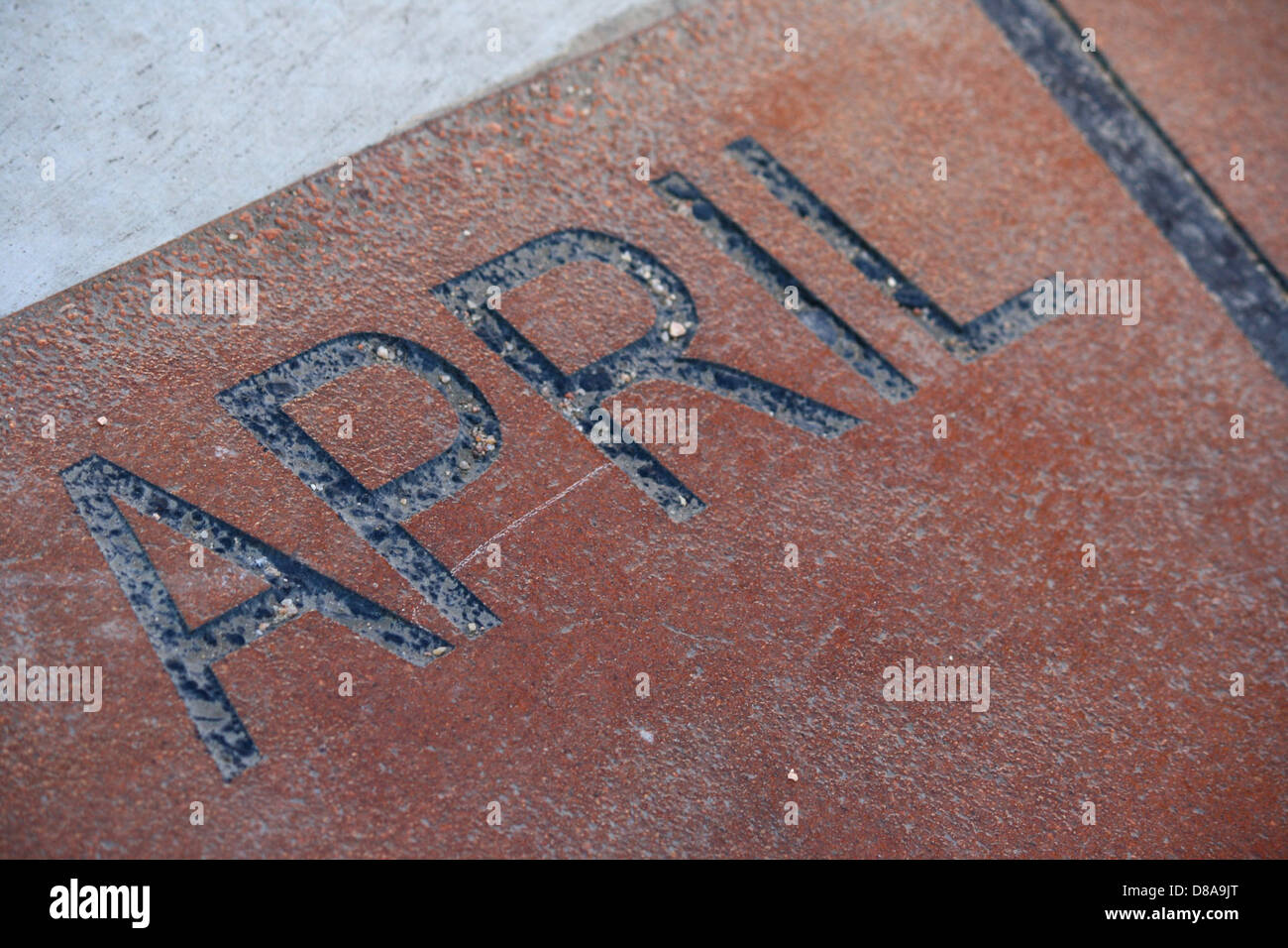 The month of April is represented by blossoming flowers, changing ...