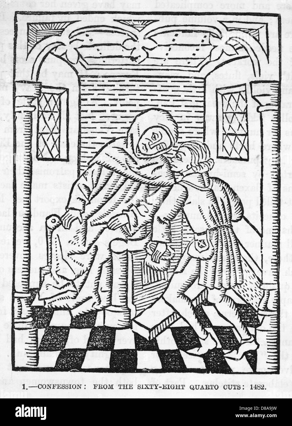 Sacrament of confession Black and White Stock Photos & Images - Alamy