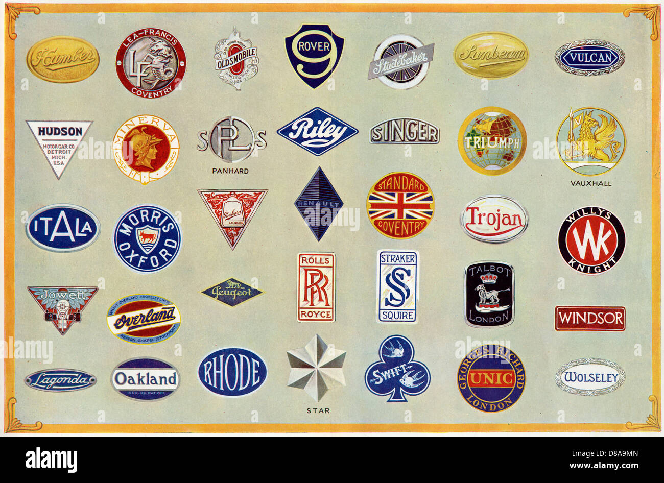 RADIATOR BADGES 1926 Stock Photo - Alamy