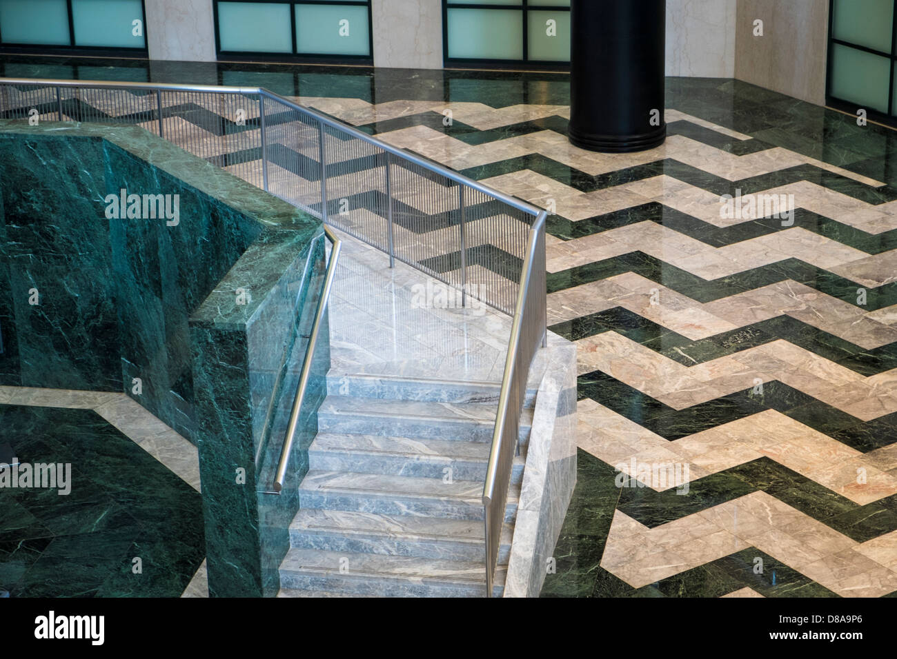 Stairway in the lobby of a modern building Stock Photo - Alamy