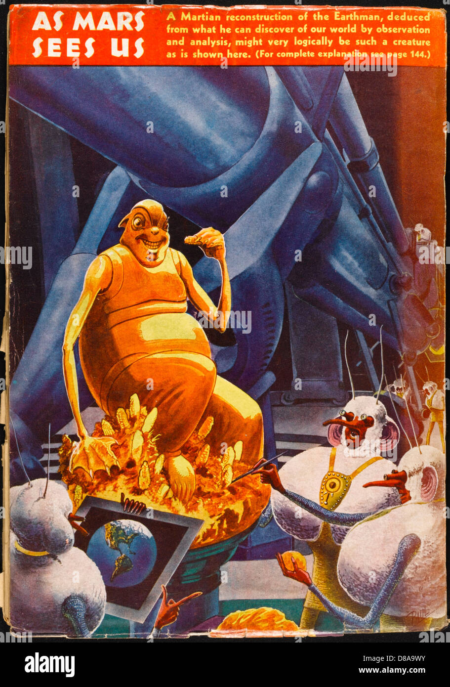 MARTIAN AND EARTHMAN Stock Photo - Alamy