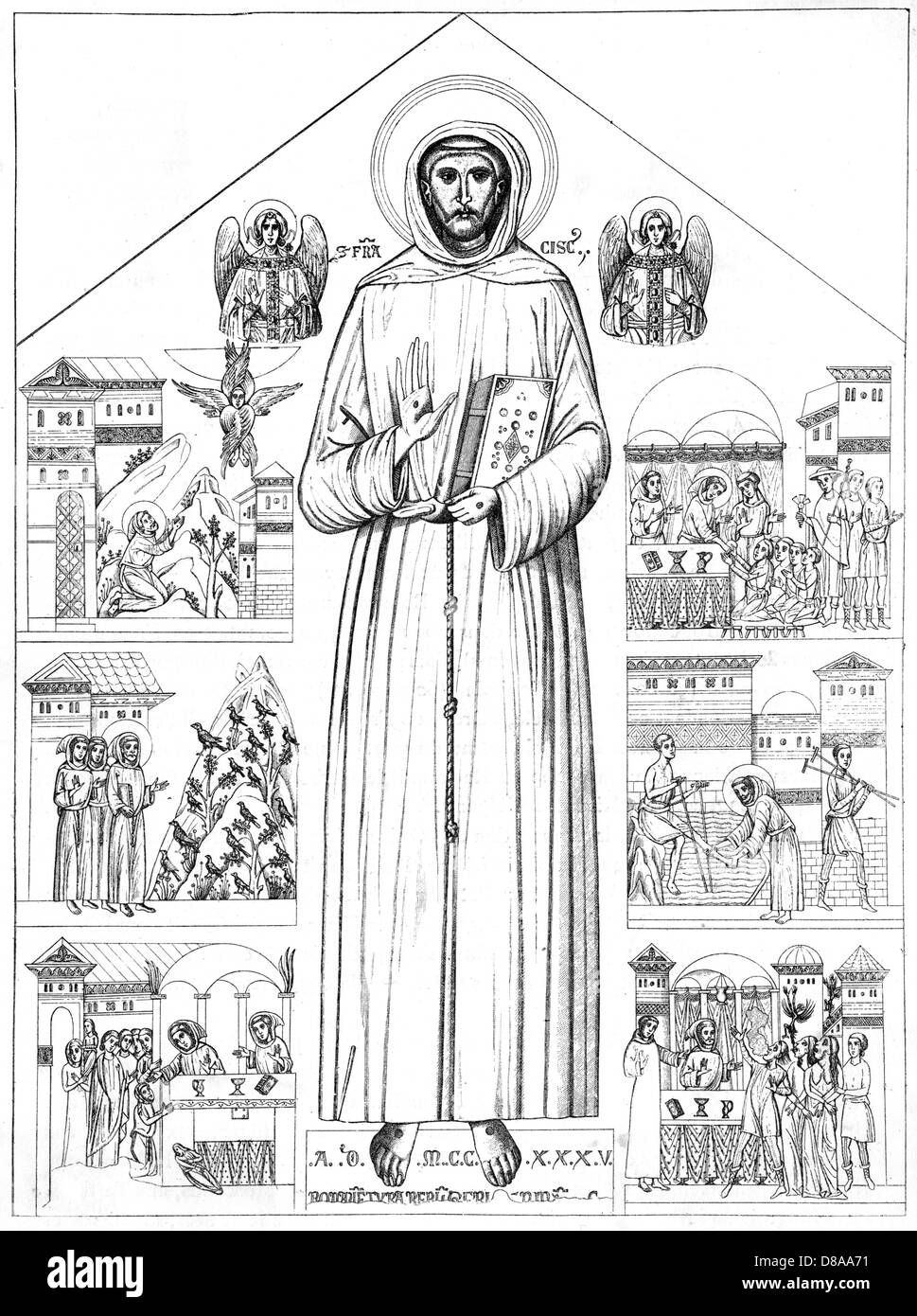 Francis of assisi Black and White Stock Photos & Images - Alamy