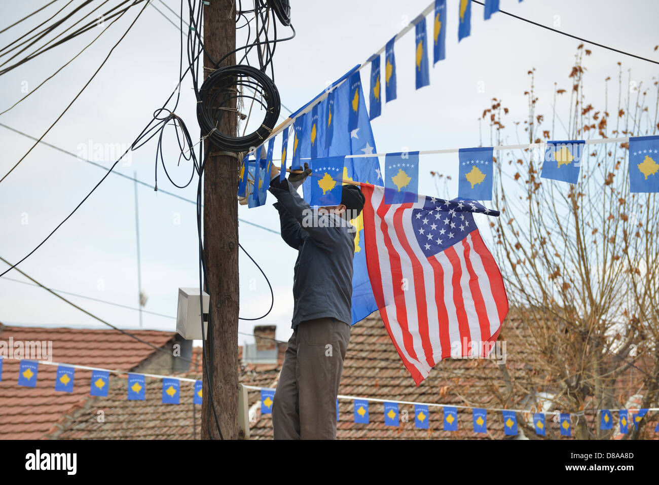 Kosovan flag hi-res stock photography and images - Alamy
