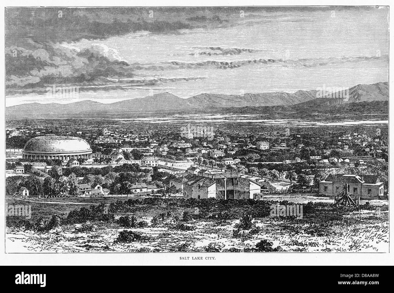 City birds eye Black and White Stock Photos & Images - Alamy