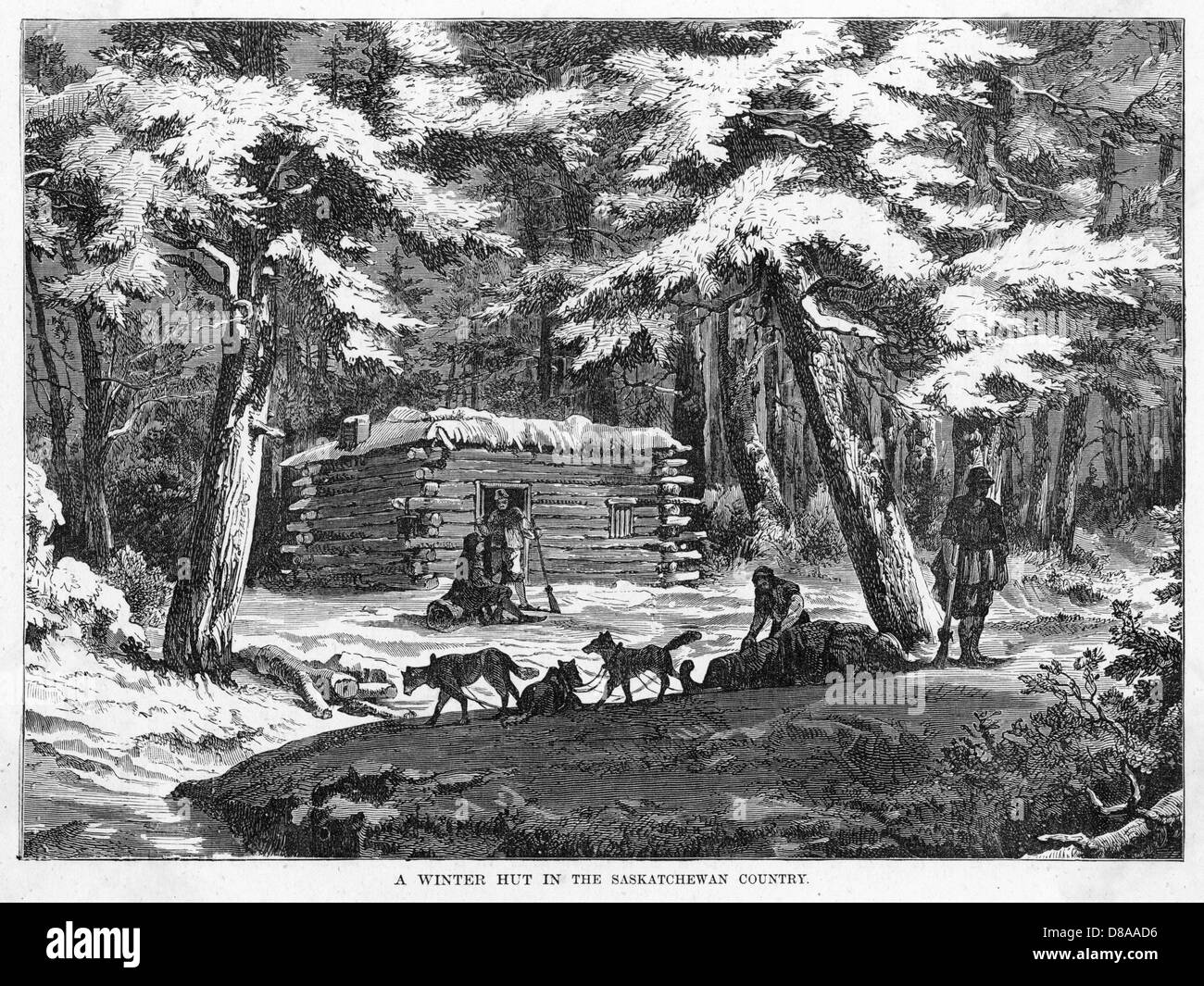 CANADA WINTER HUT Stock Photo - Alamy