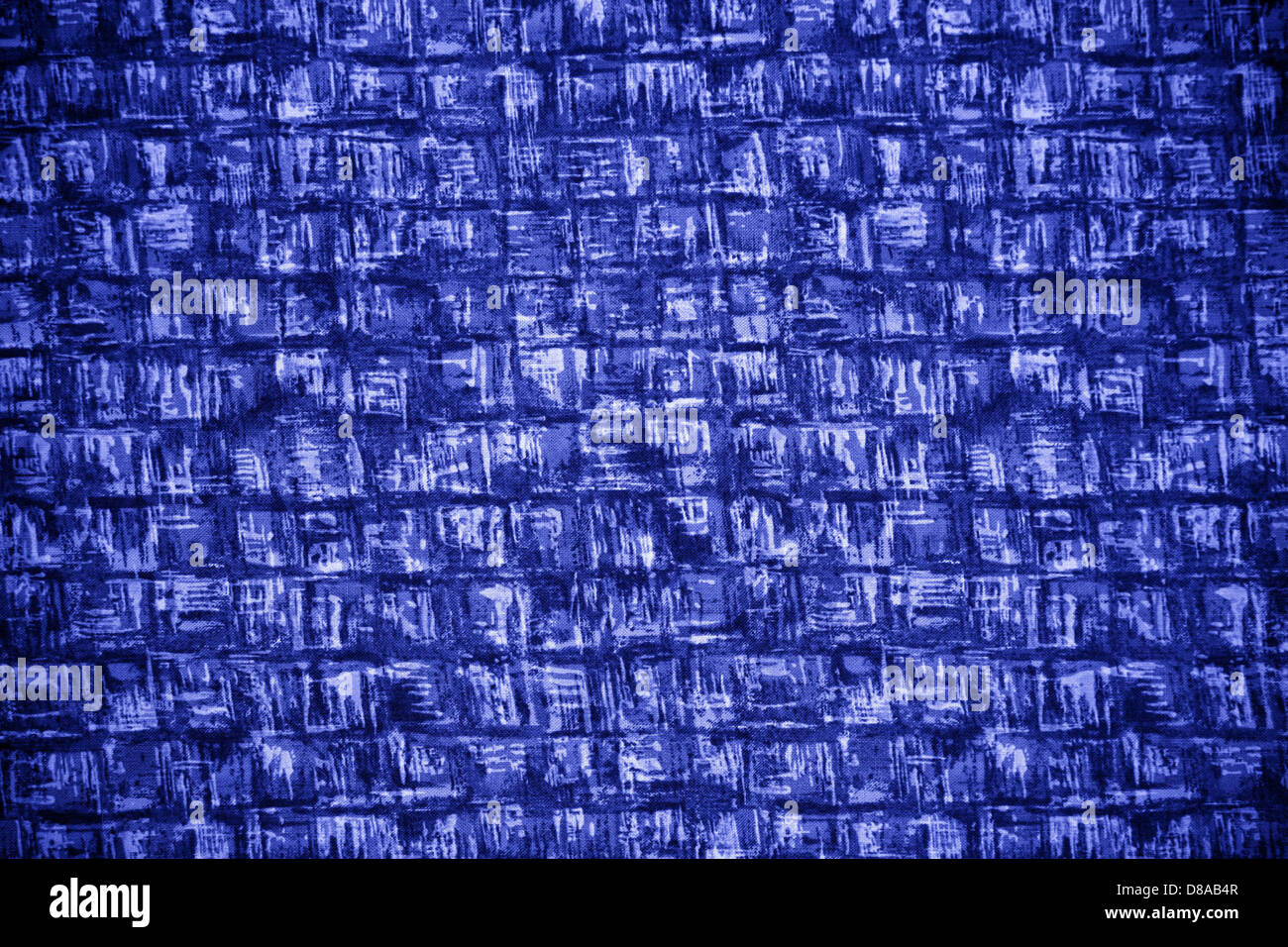 blue abstract squares fabric texture Stock Photo - Alamy