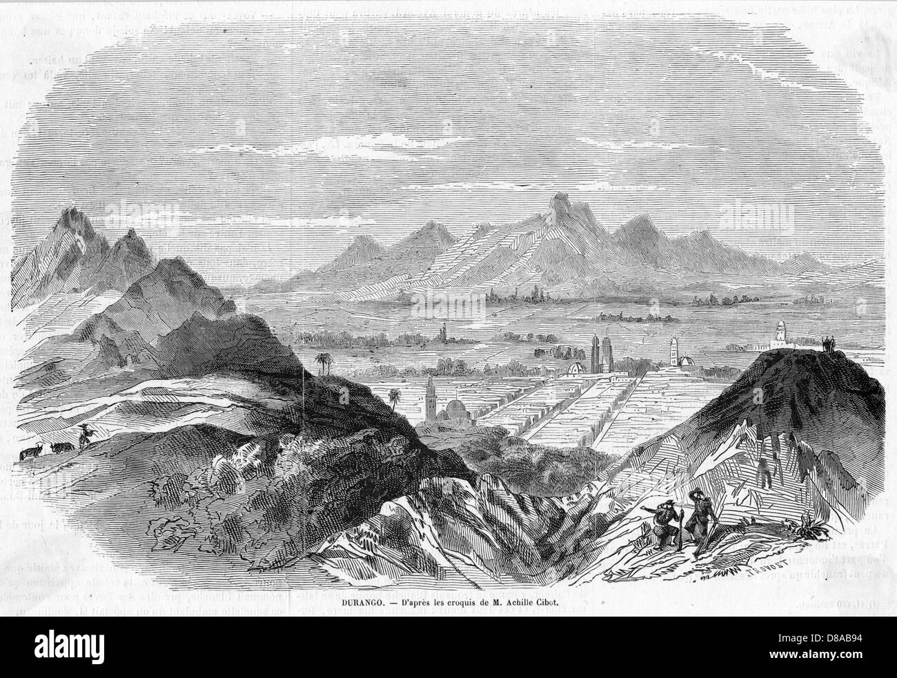 Mexico to town Black and White Stock Photos & Images - Alamy