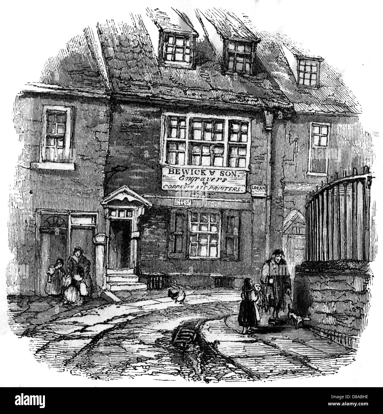 Thomas Bewick's workshop, Newcastle-upon-Tyne Stock Photo - Alamy