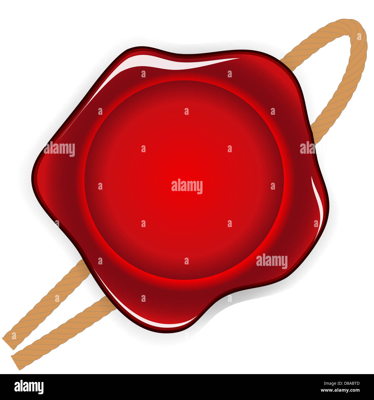 wax seal vector illustration Stock Photo - Alamy