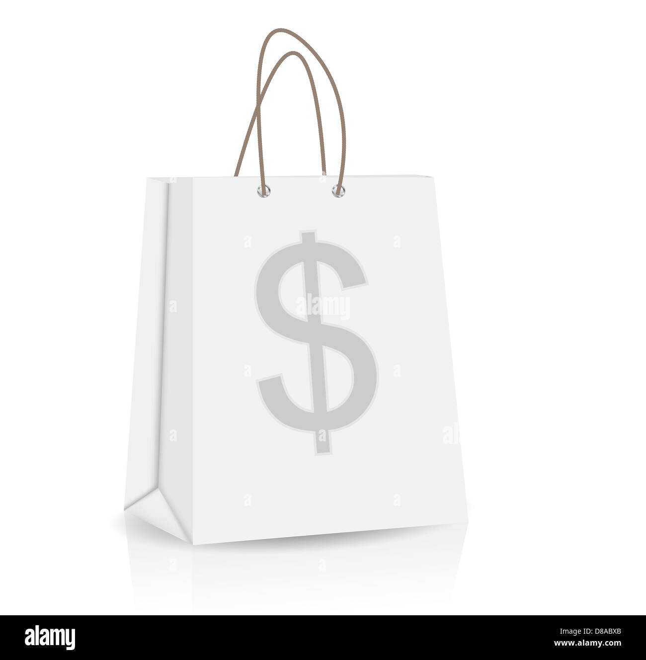 Empty Shopping Bag for advertising and branding vector illustration ...