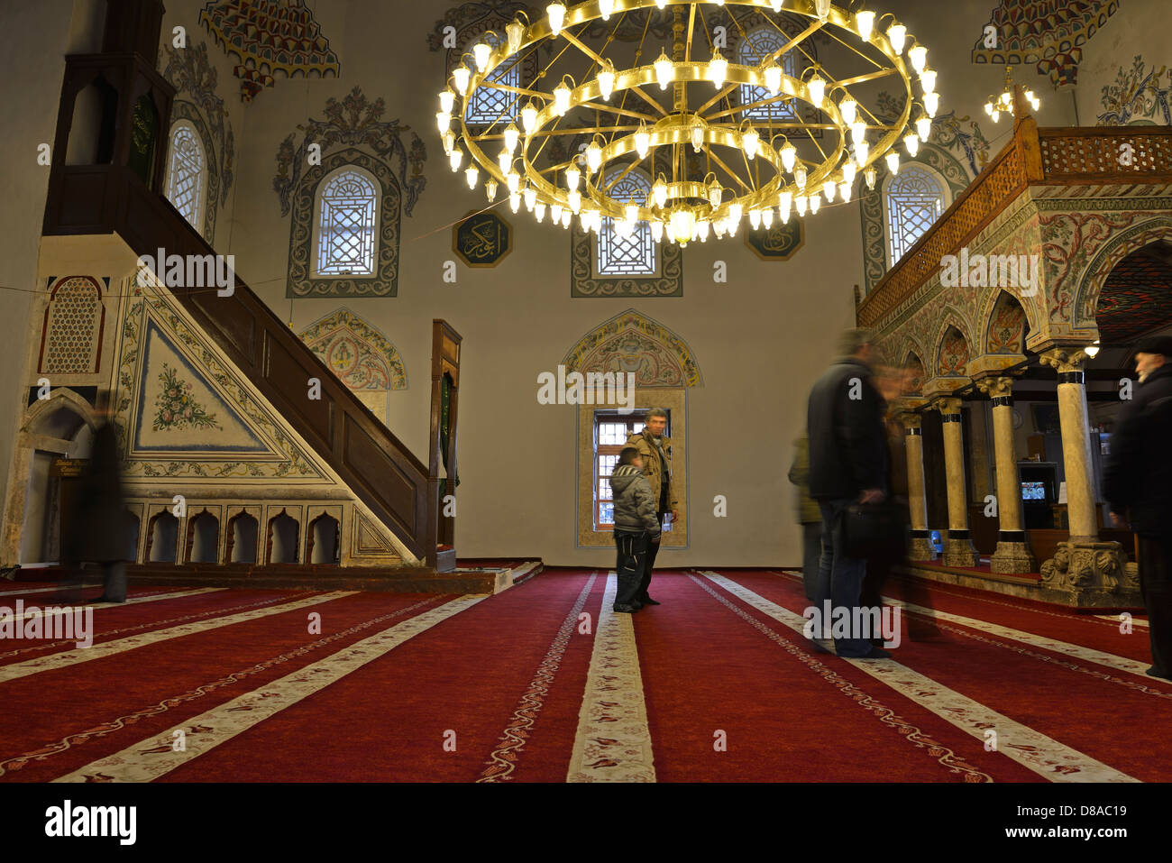 Interior of Sinan Pasha Mosque, Prizren, Kosovo Stock Photo - Alamy