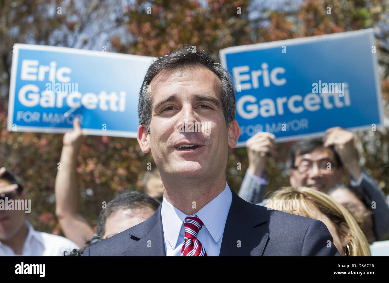 Los Angeles, California, USA. 22nd May 2013. Los Angeles Mayor-elect ...