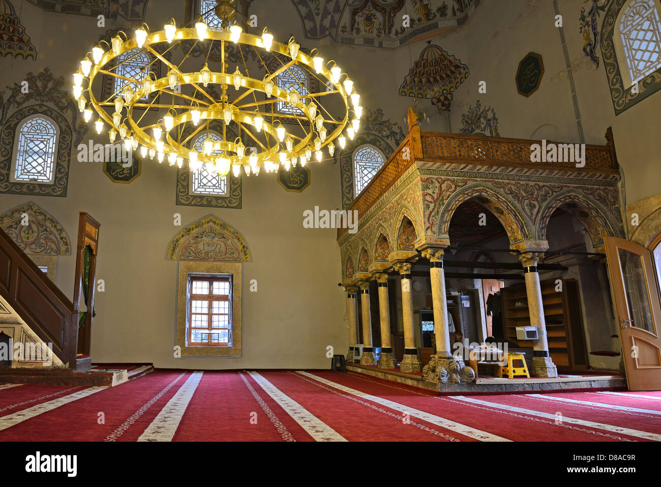 Interior of Sinan Pasha Mosque, Prizren, Kosovo Stock Photo - Alamy