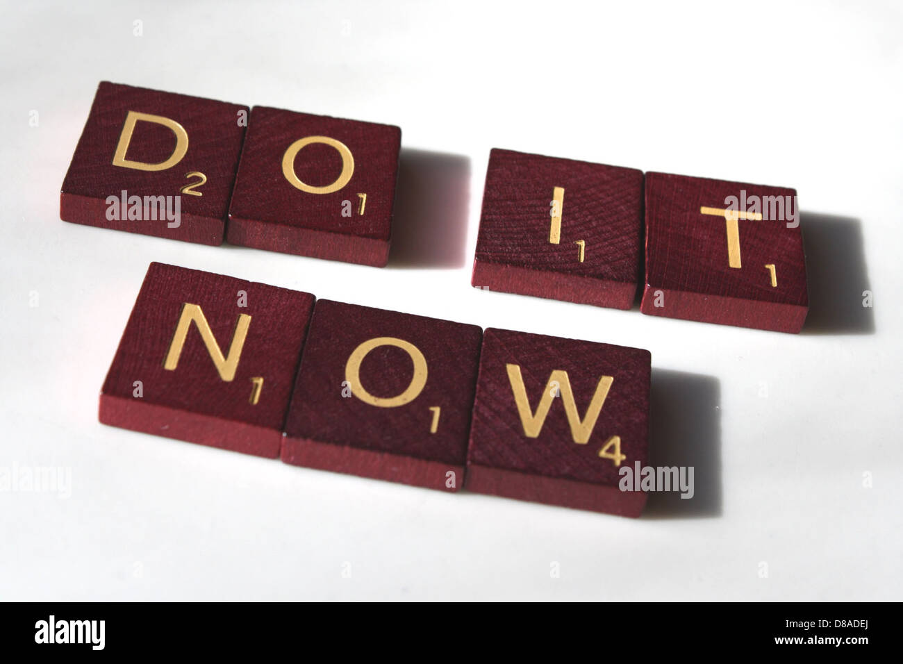 A motivational phrase 'Do it now,' encouraging immediate action and ...