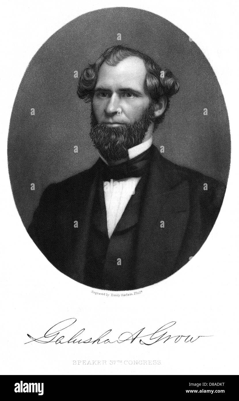 GALUSHA AARON GROW Stock Photo - Alamy