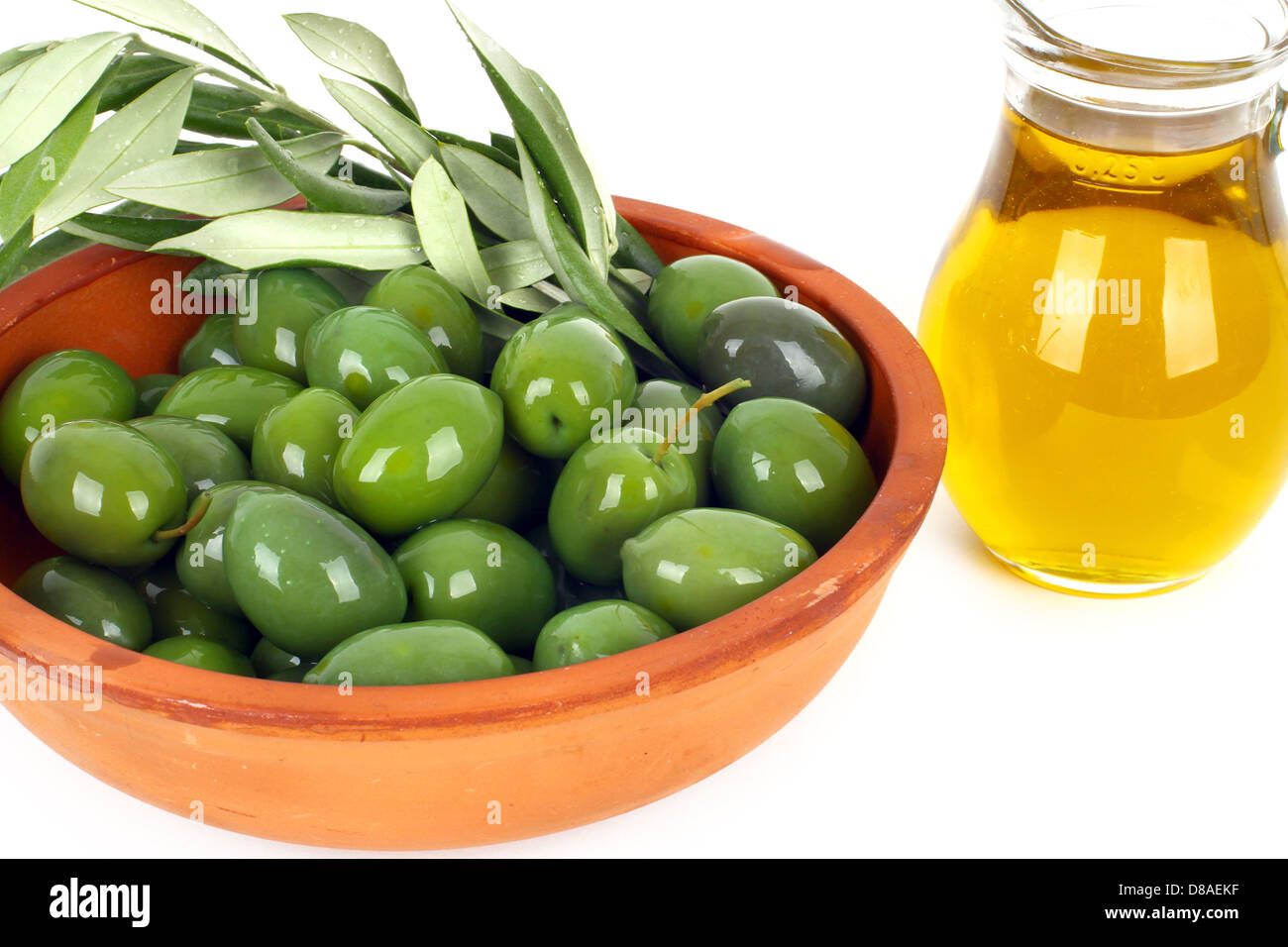 Olive tree oil running glass hi-res stock photography and images - Alamy