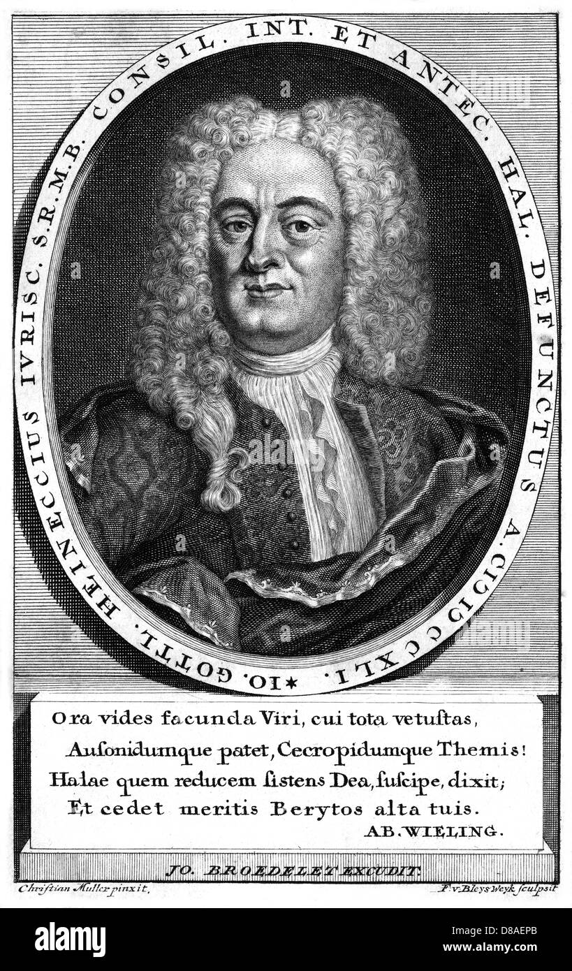 JOHANN GOTTLIEB HEINECKE Stock Photo - Alamy