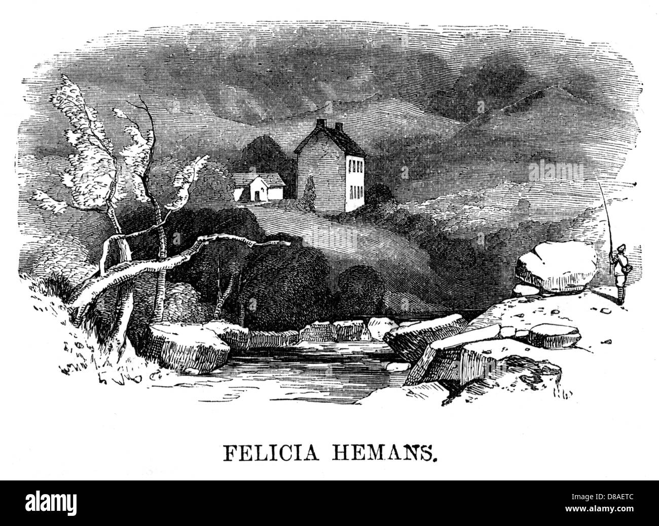 HOME OF FELICIA HEMANS Stock Photo - Alamy