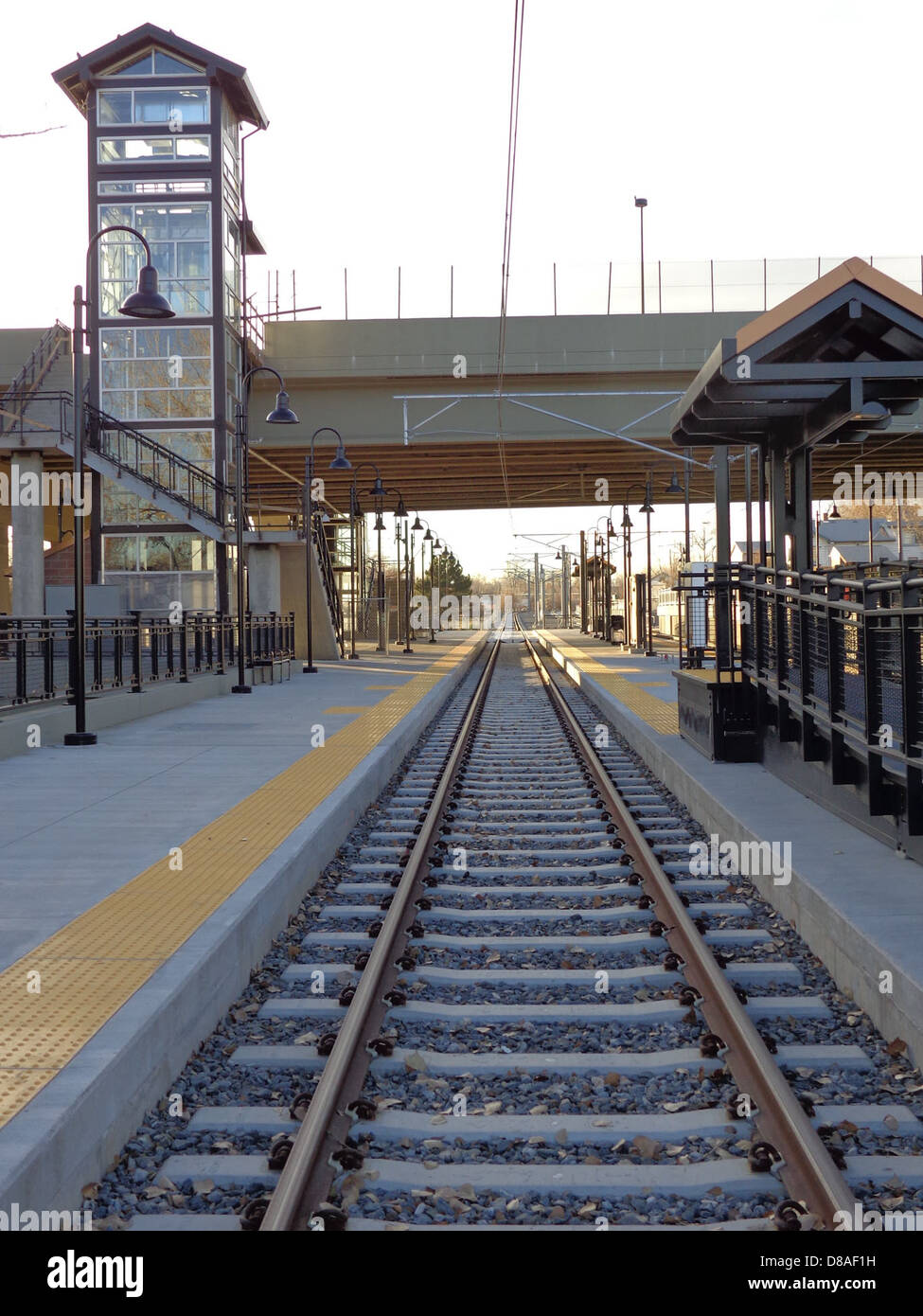 Track rail platform hi-res stock photography and images - Alamy