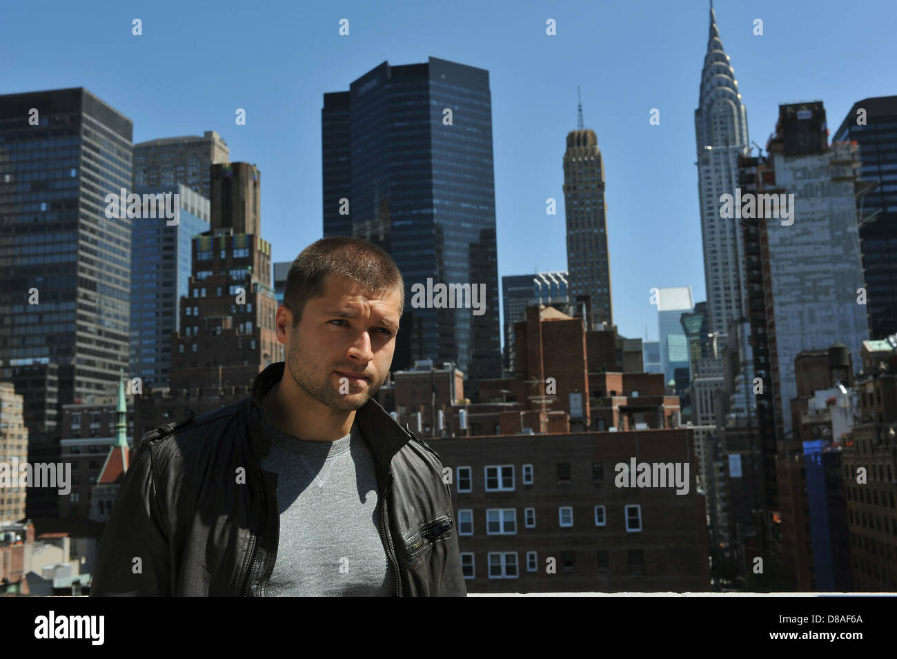Male actor head shot showing action movie character Stock Photo - Alamy