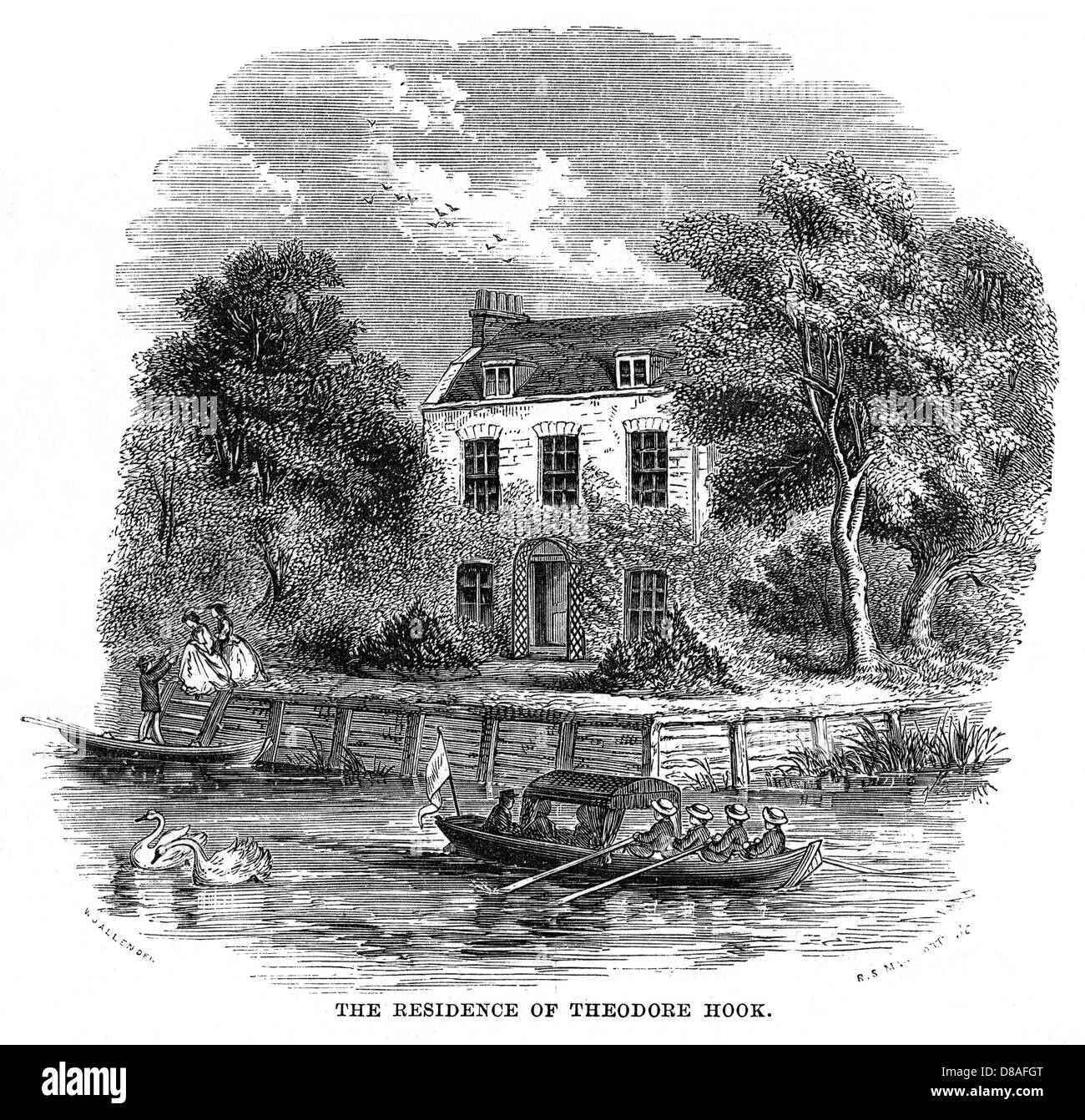 THEODORE HOOK'S HOME Stock Photo - Alamy