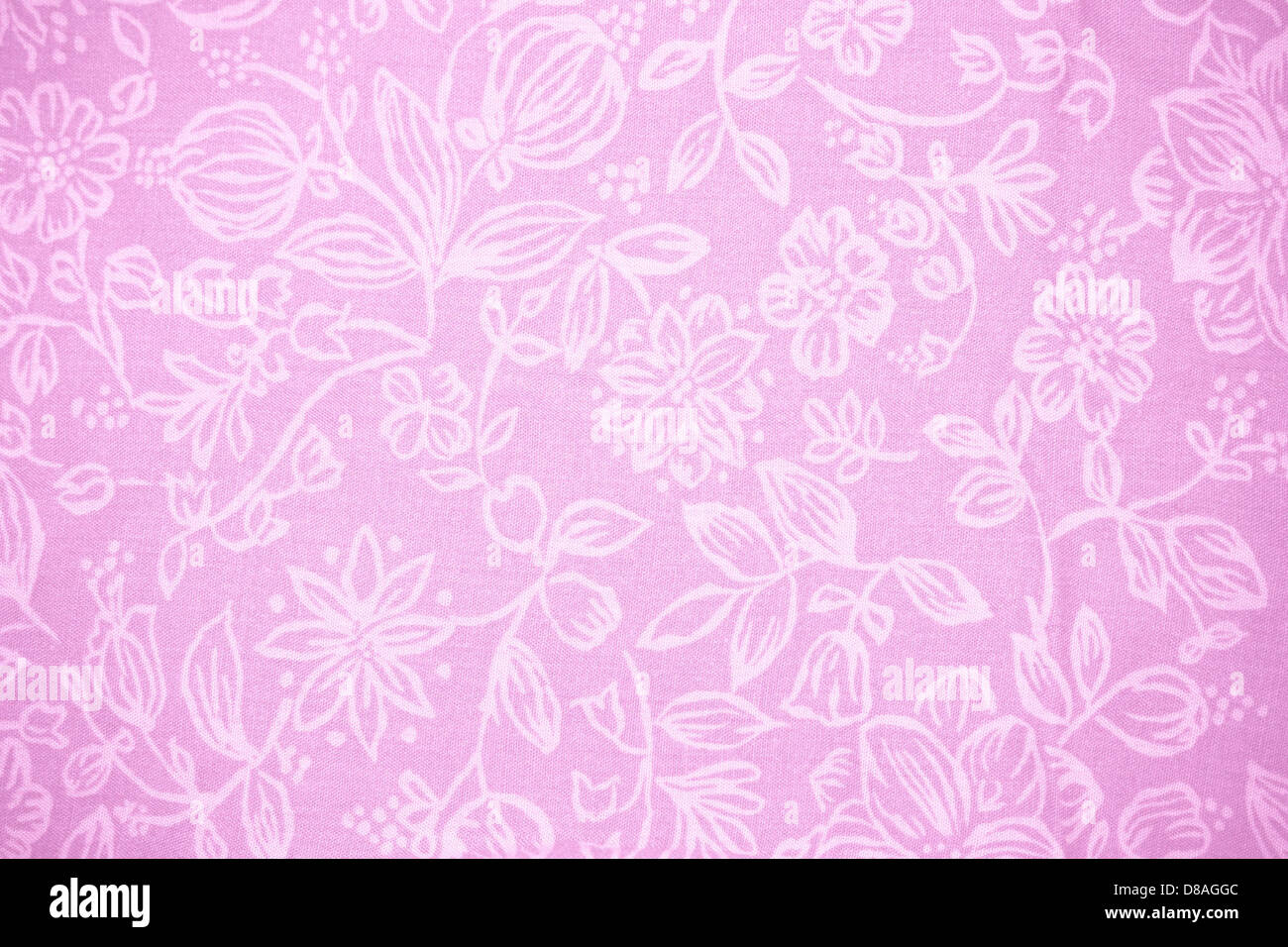 pink fabric with floral pattern texture Stock Photo - Alamy