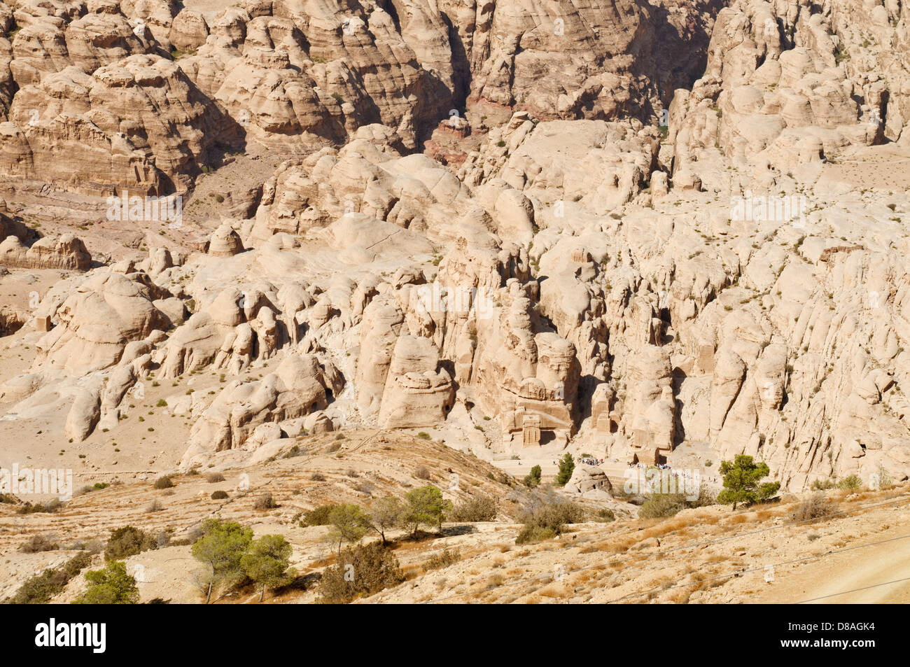 Ancient rock formation in Petra, Jordan Stock Photo - Alamy