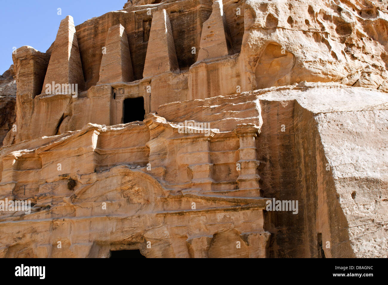 Ancient rock formation in Petra, Jordan Stock Photo - Alamy