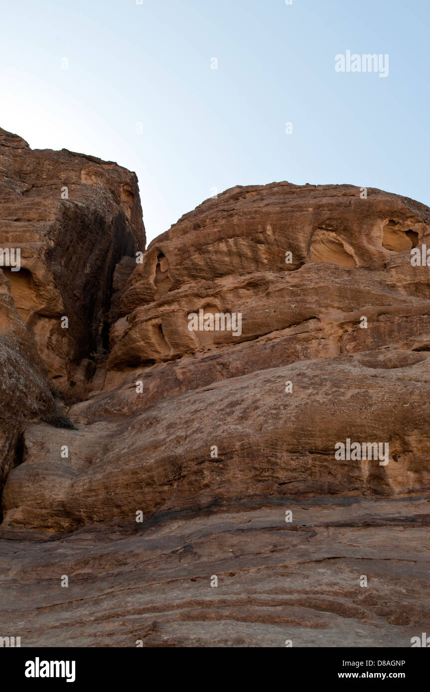 Ancient rock formation in Petra, Jordan Stock Photo - Alamy