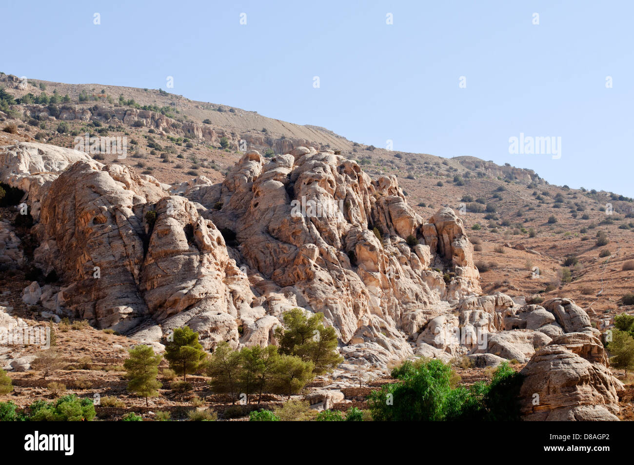 Ancient rock formation in Petra, Jordan Stock Photo - Alamy