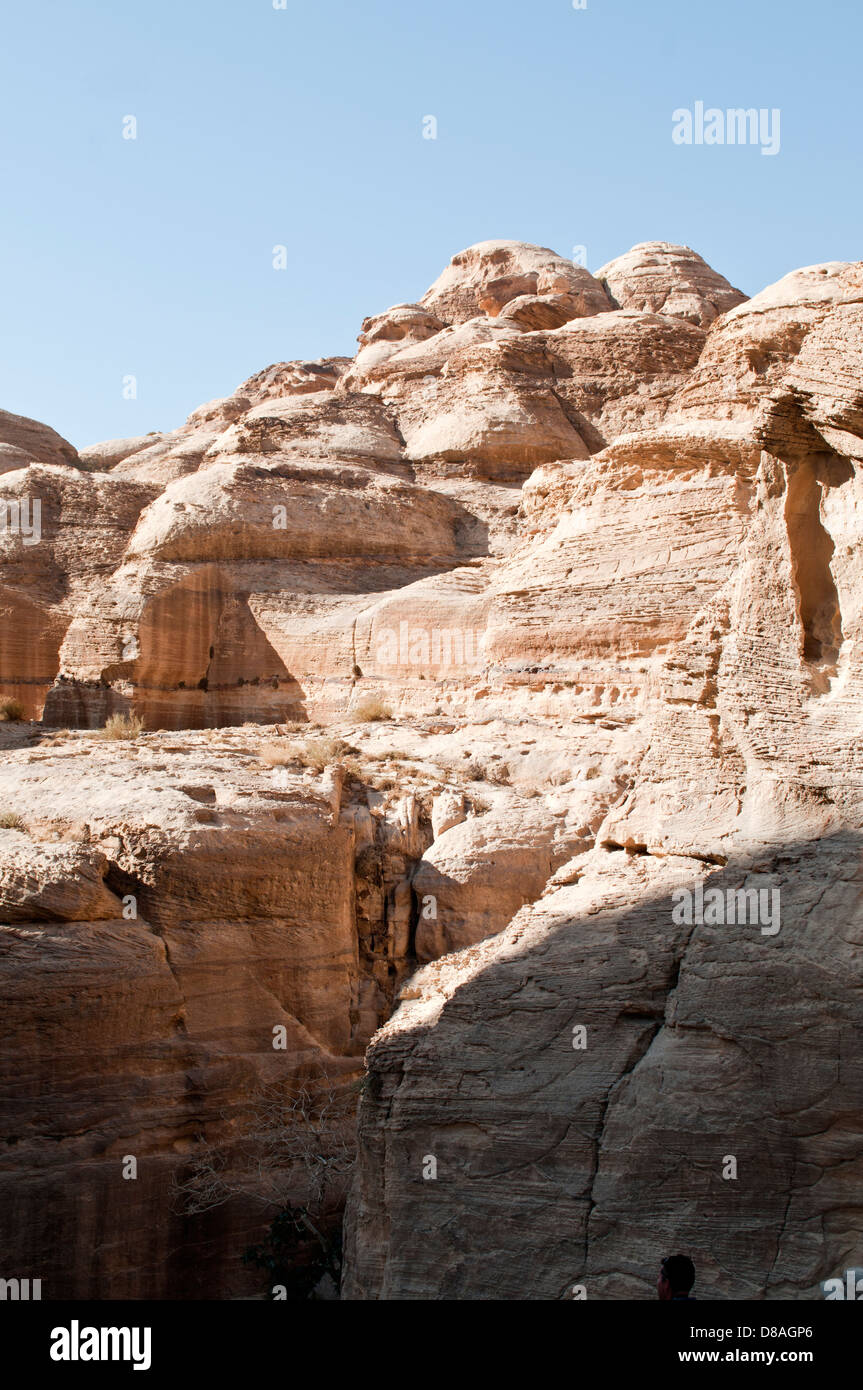 Ancient rock formation in Petra, Jordan Stock Photo - Alamy