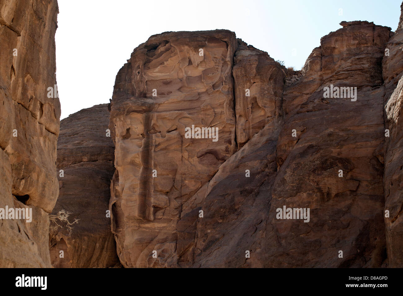 Ancient rock formation in Petra, Jordan Stock Photo - Alamy