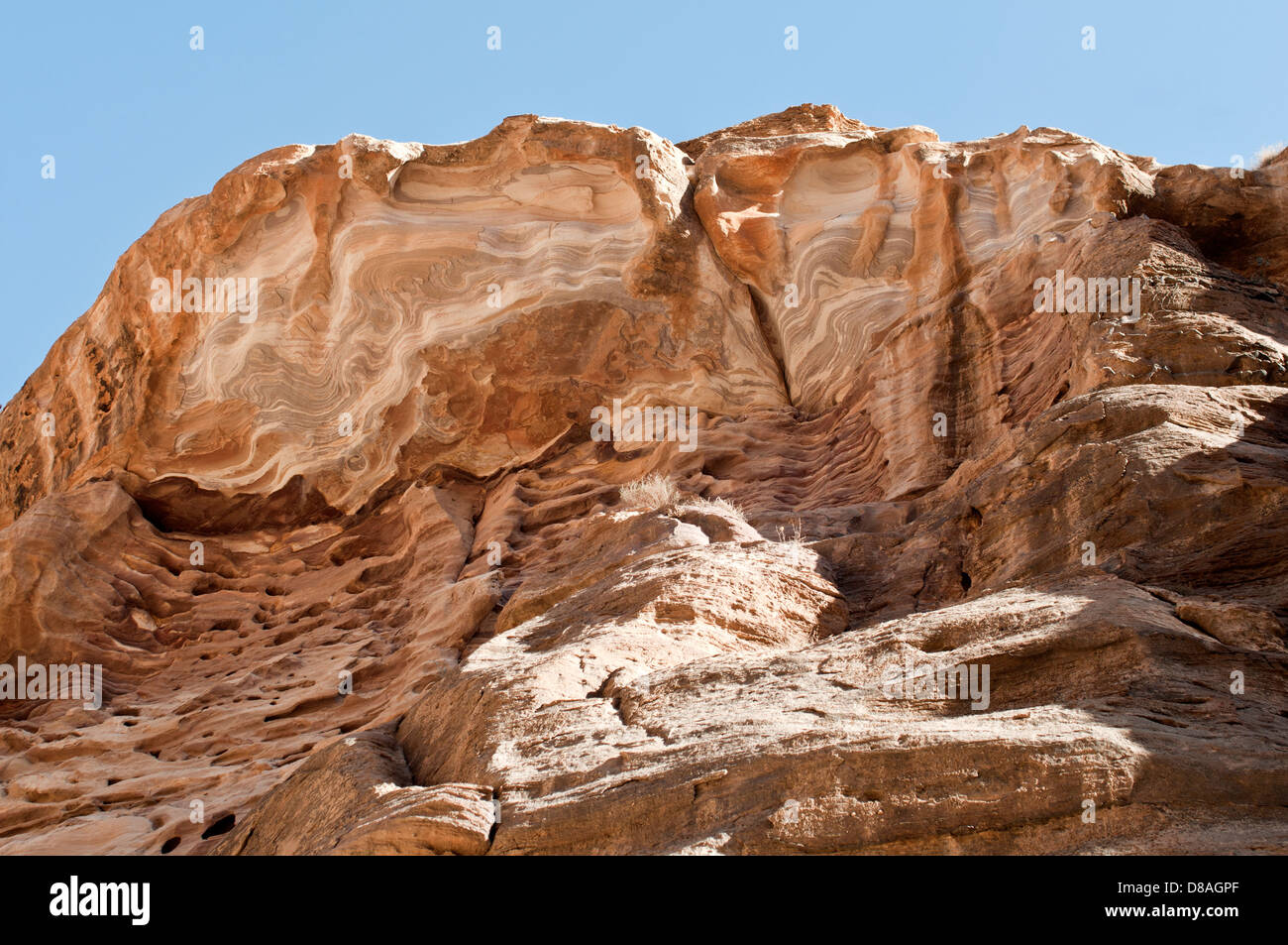 Ancient rock formation in Petra, Jordan Stock Photo - Alamy