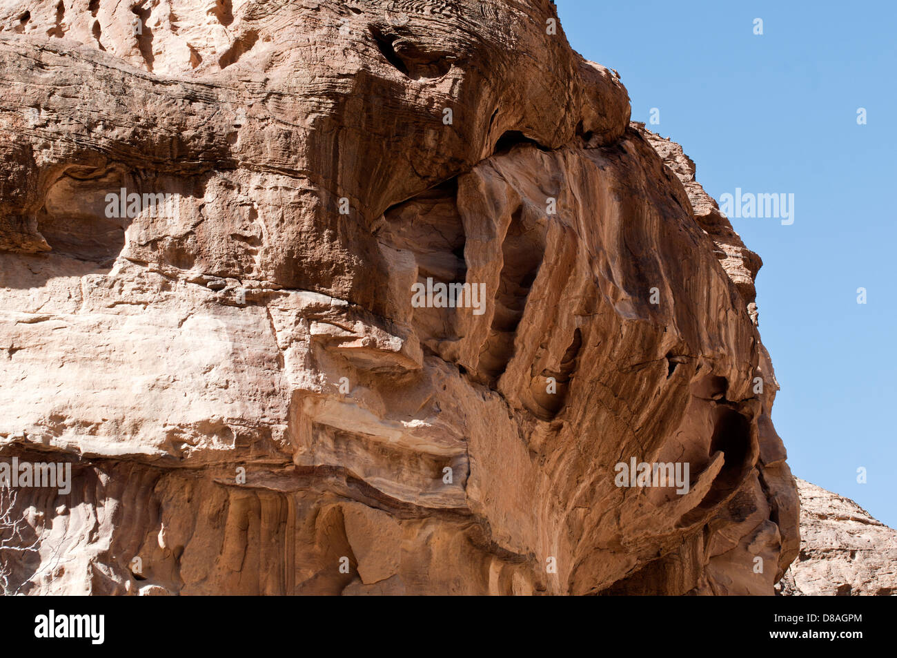 Ancient rock formation in Petra, Jordan Stock Photo - Alamy