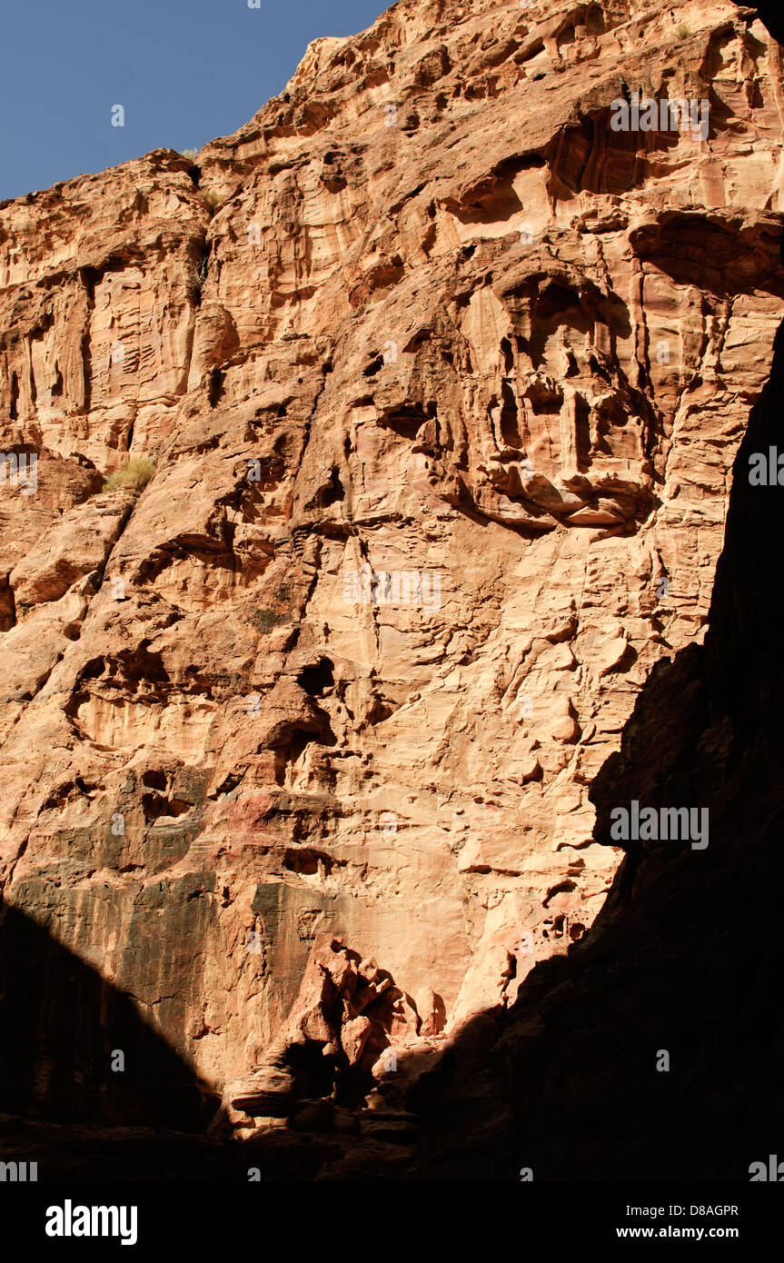 Ancient rock formation in Petra, Jordan Stock Photo - Alamy
