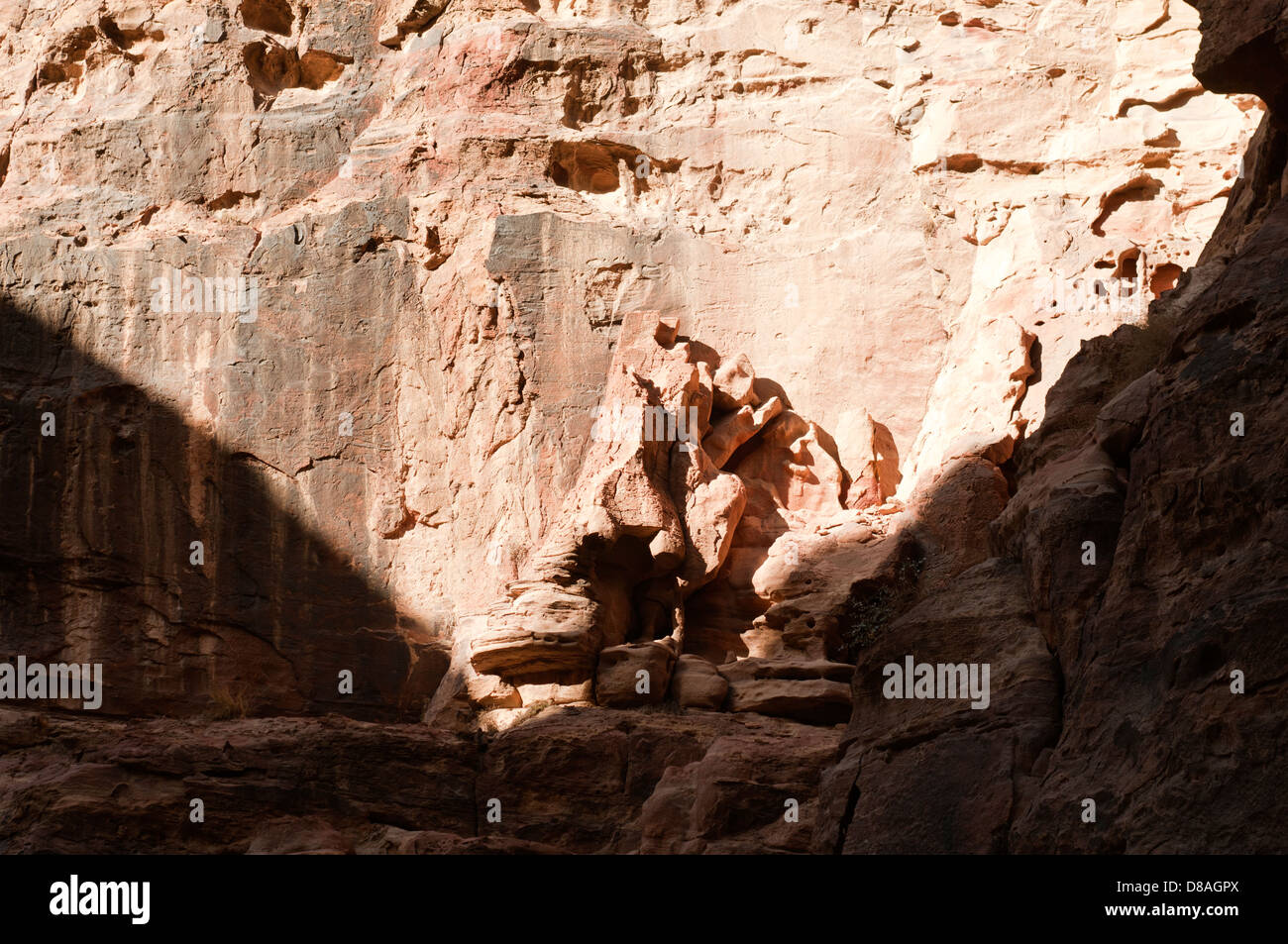 Ancient rock formation in Petra, Jordan Stock Photo - Alamy