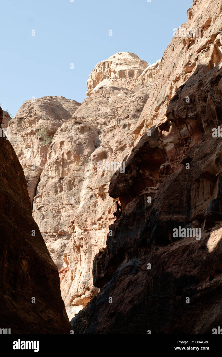 Ancient rock formation in Petra, Jordan Stock Photo - Alamy