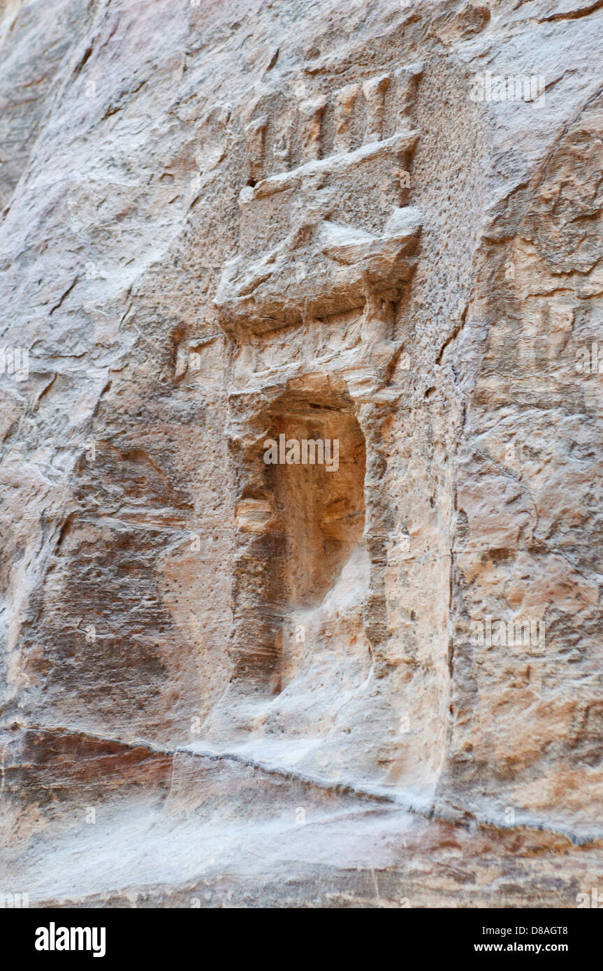 Ancient rock formation in Petra, Jordan Stock Photo - Alamy