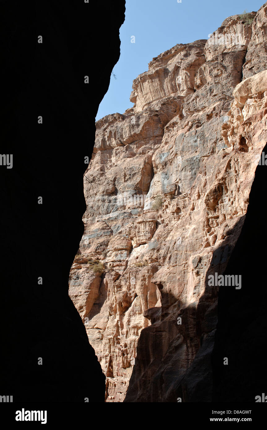 Ancient rock formation in Petra, Jordan Stock Photo - Alamy