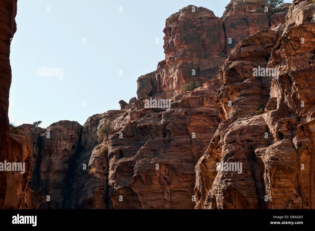 Ancient rock formation in Petra, Jordan Stock Photo - Alamy
