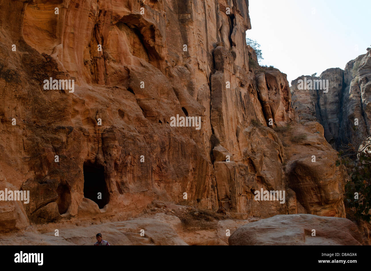 Ancient rock formation in Petra, Jordan Stock Photo - Alamy