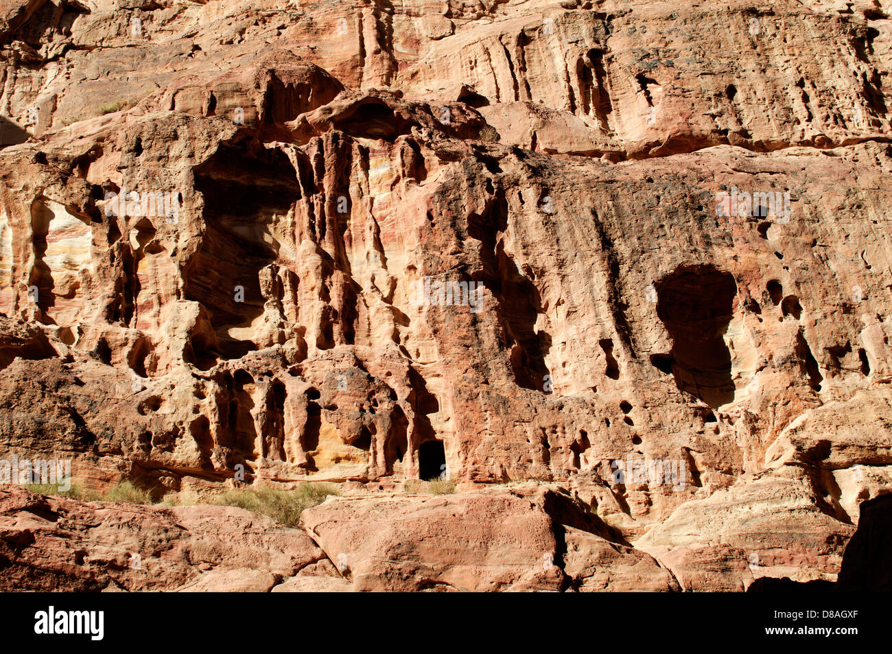 Ancient rock formation in Petra, Jordan Stock Photo - Alamy