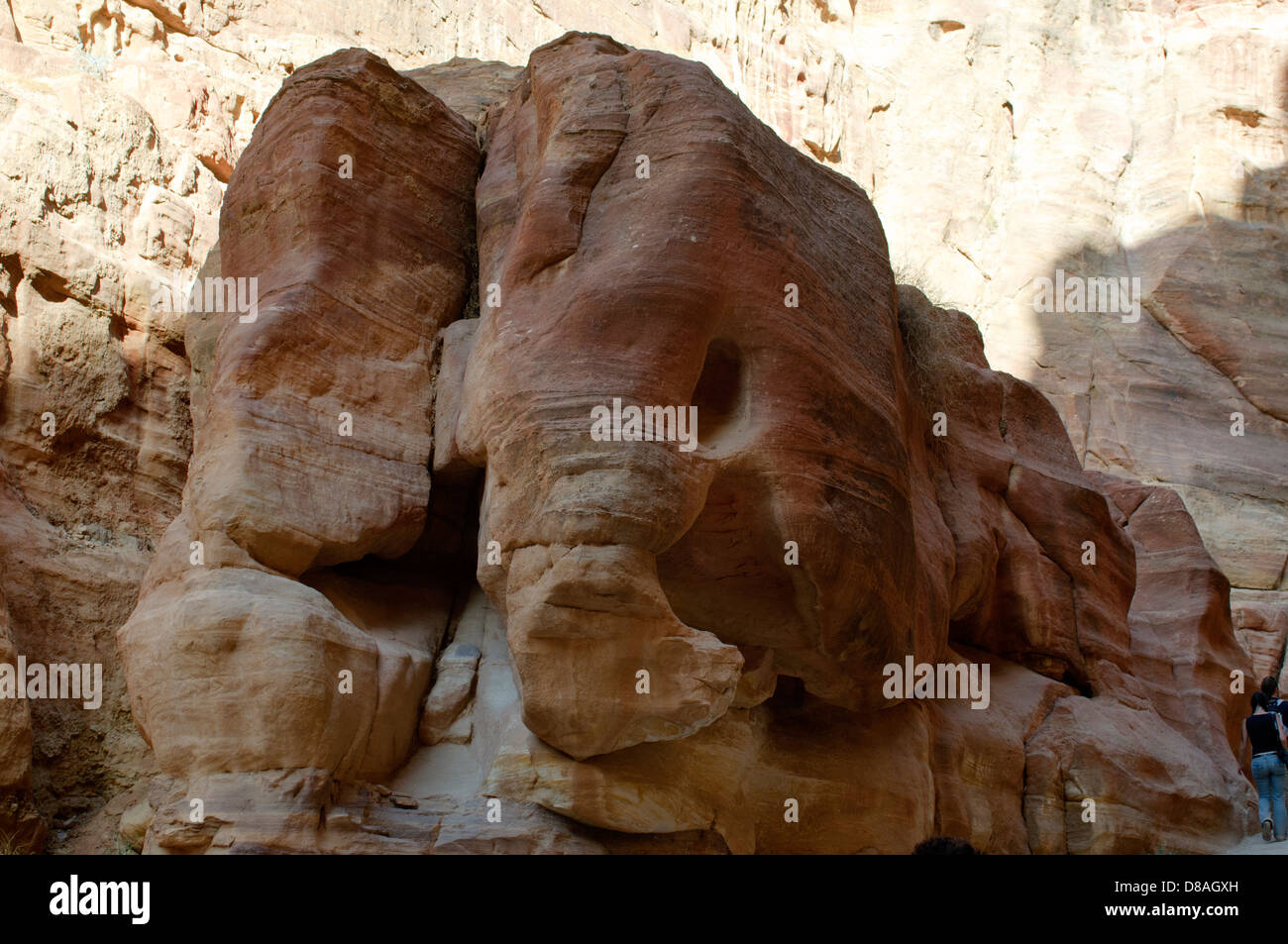 Ancient rock formation in Petra, Jordan Stock Photo - Alamy