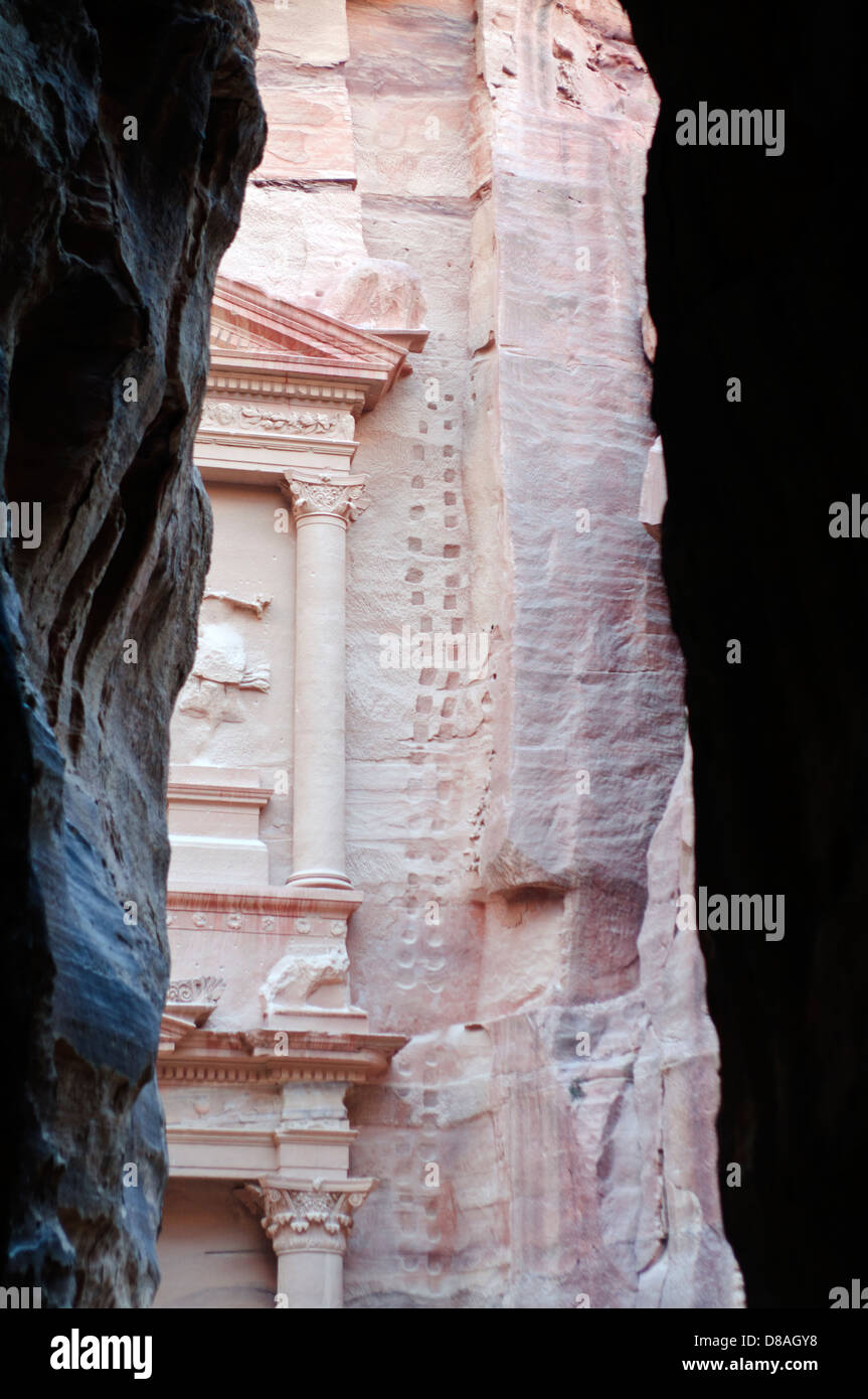 Ancient rock formation in Petra, Jordan Stock Photo - Alamy
