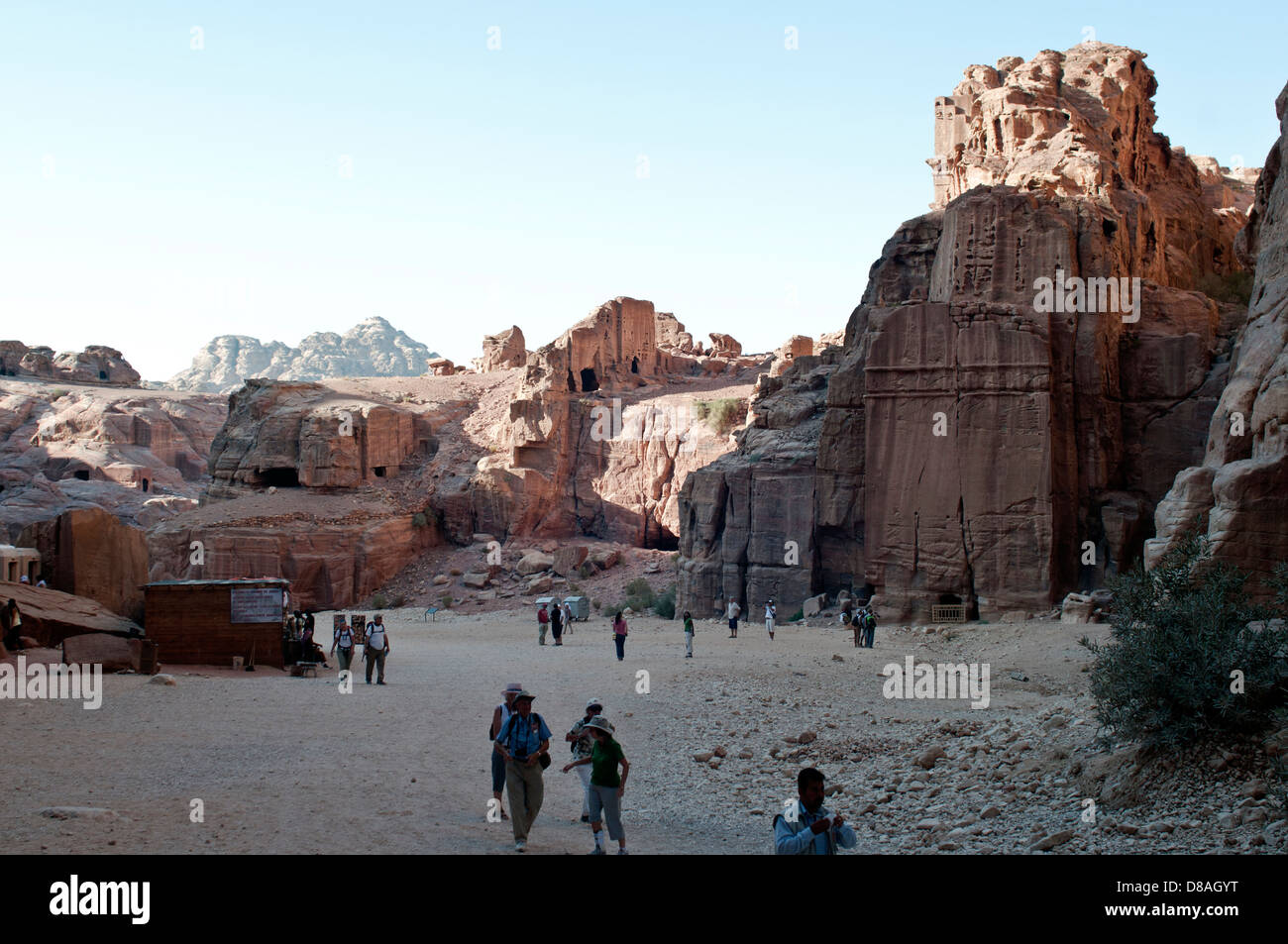Ancient rock formation in Petra, Jordan Stock Photo - Alamy