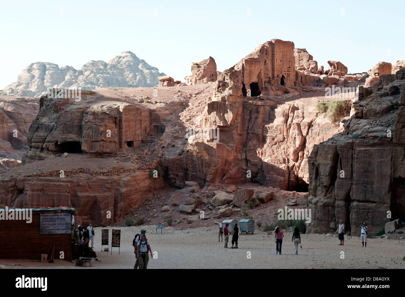 Ancient rock formation in Petra, Jordan Stock Photo - Alamy