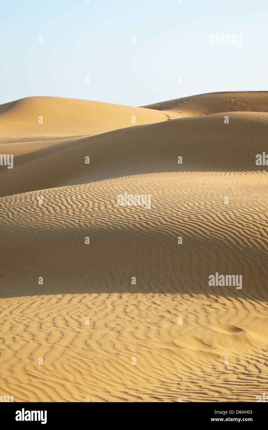 Sand dunes of desert Thar in Rajasthan, India Stock Photo - Alamy