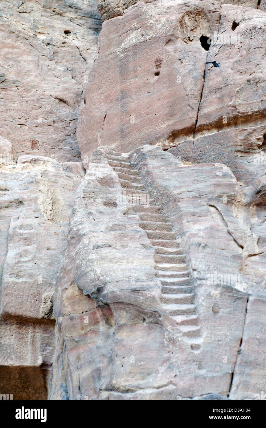 Ancient rock formation in Petra, Jordan Stock Photo - Alamy