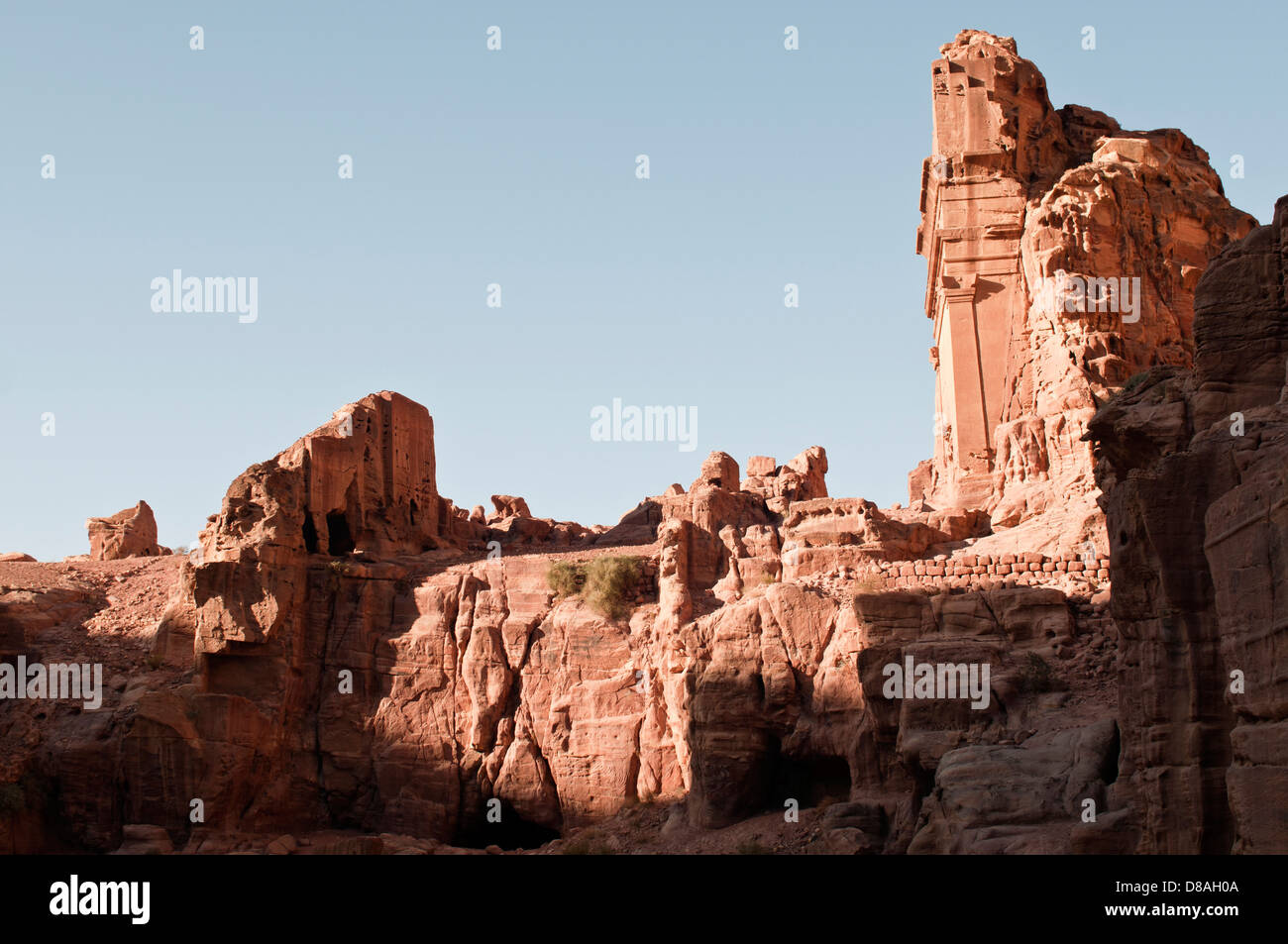 Ancient rock formation in Petra, Jordan Stock Photo - Alamy